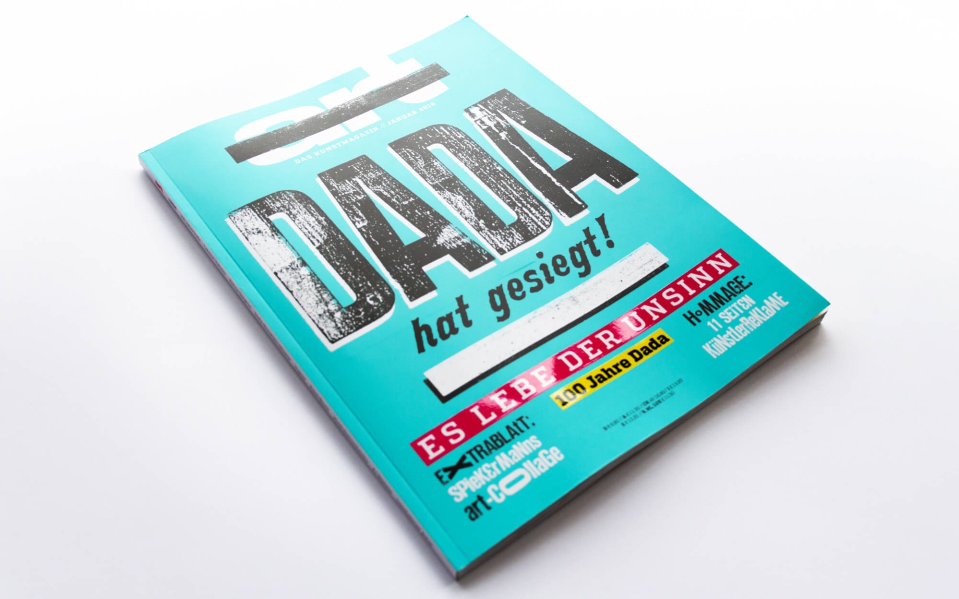DADA won! Cover for ART magazine – All Things Letters