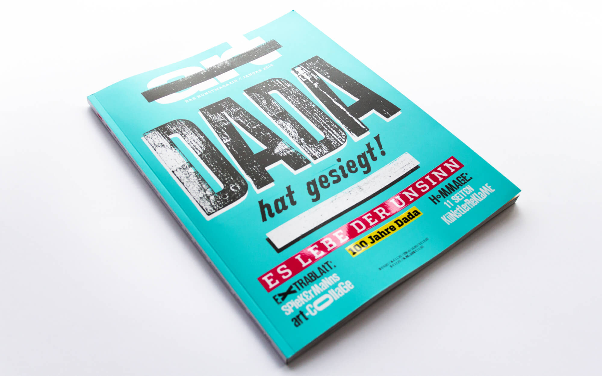 DADA won! Cover for ART magazine – All Things Letters