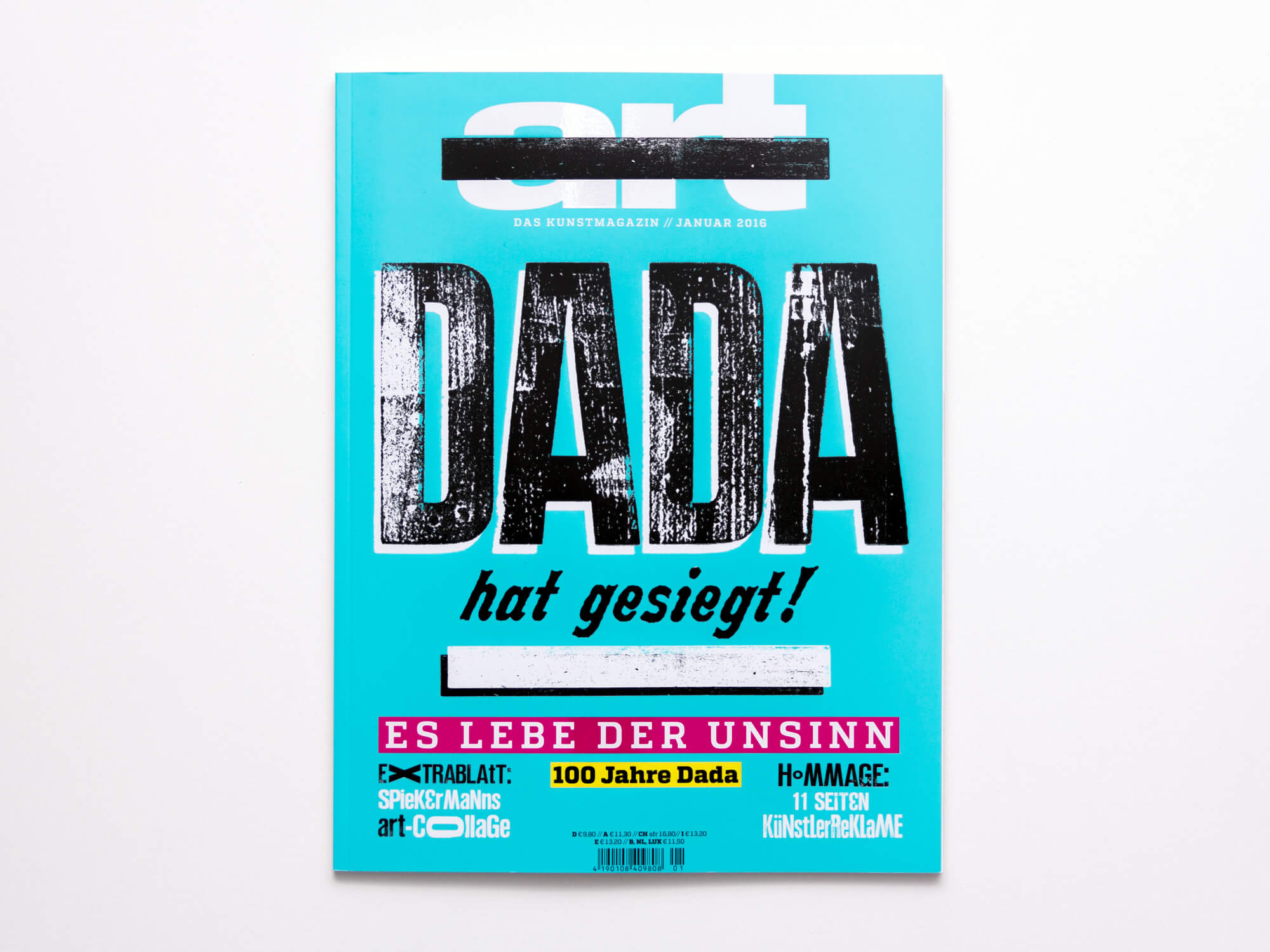 DADA hat gesiegt! – Cover für das ART Magazin – All Things Letters