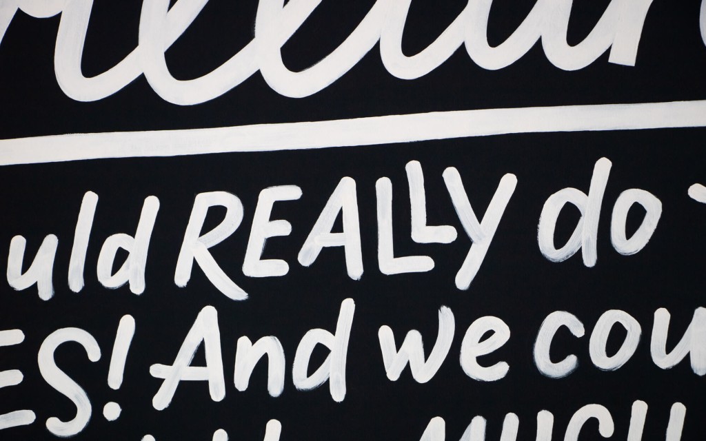 Lettering Mural – Wandgestaltung für XING – All Things Letters