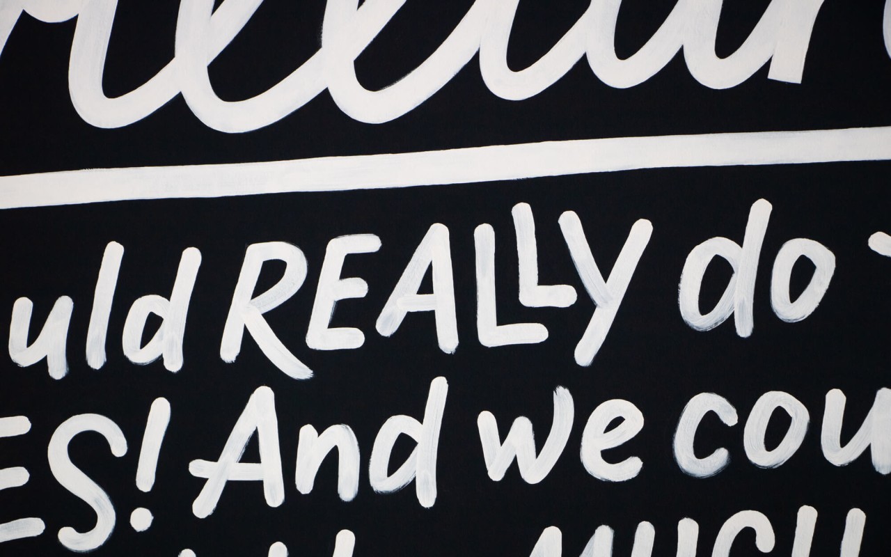 Lettering Mural – Wandgestaltung für XING – All Things Letters