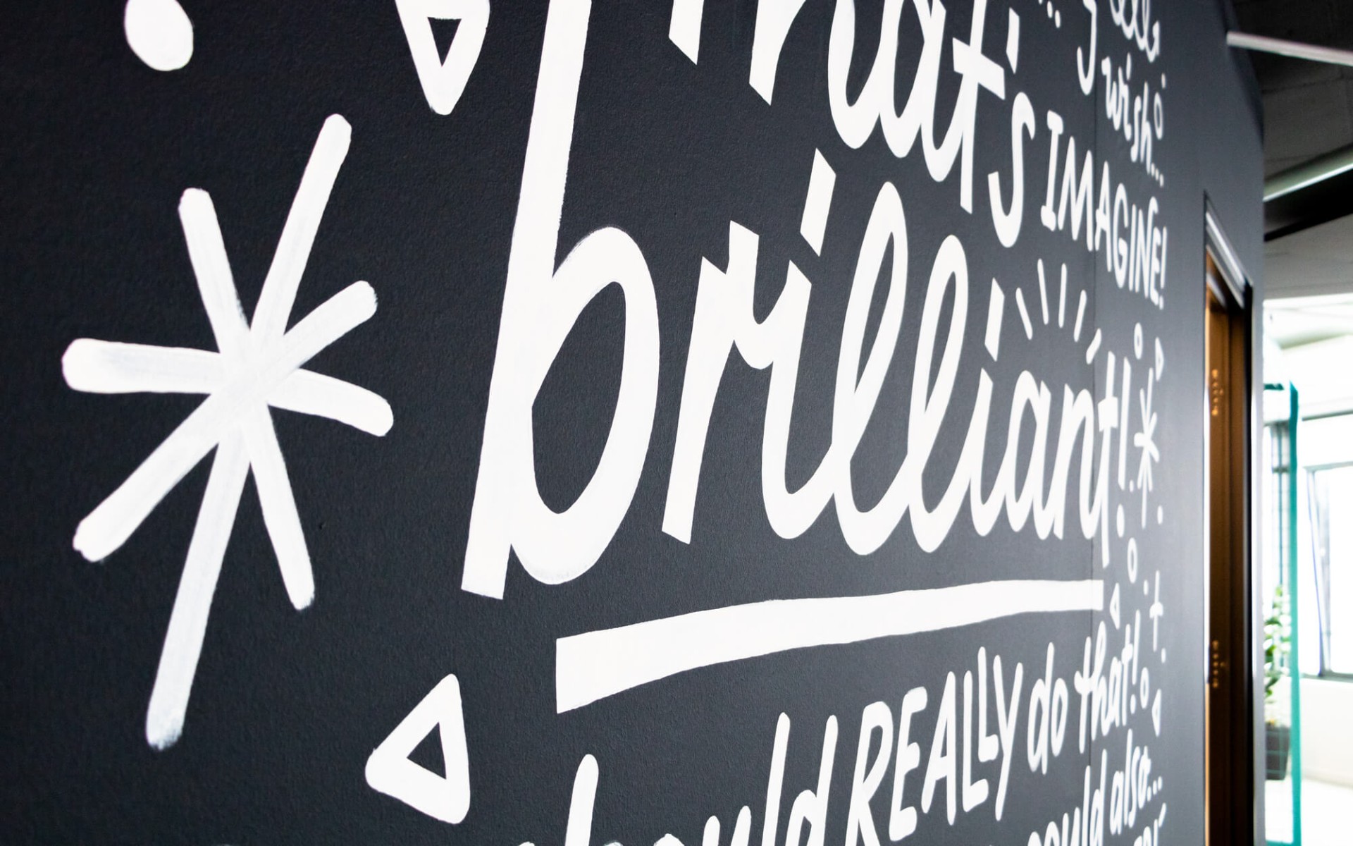 Lettering Mural – Wandgestaltung für XING – All Things Letters